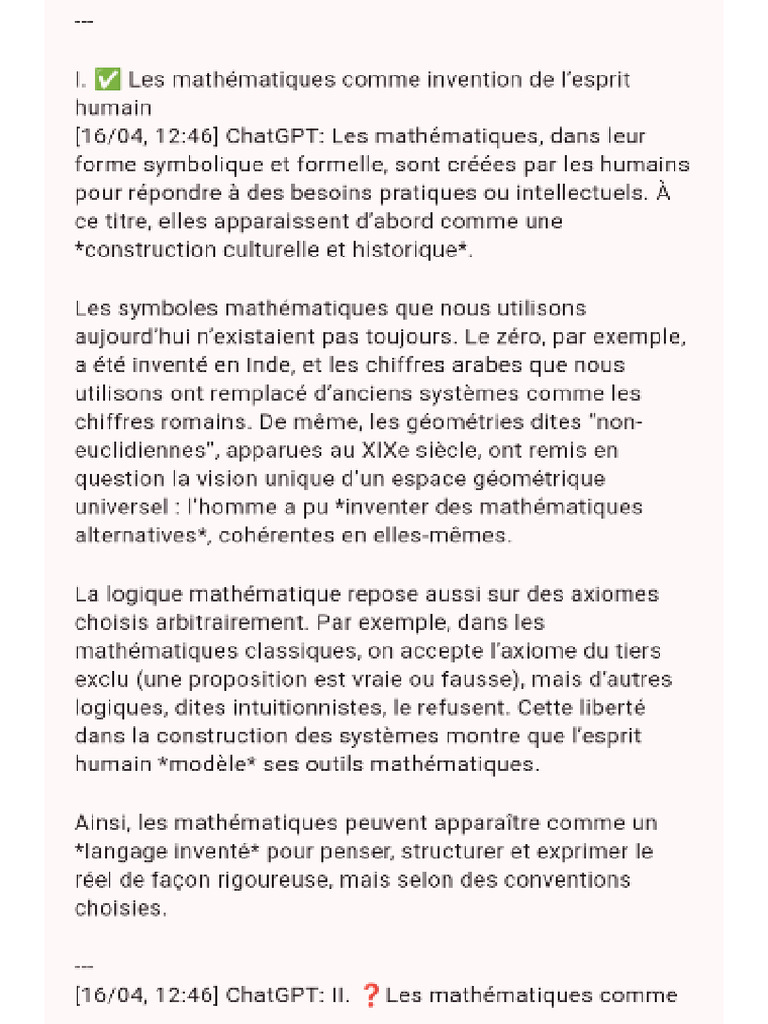 Logique Et Mathématique | PDF