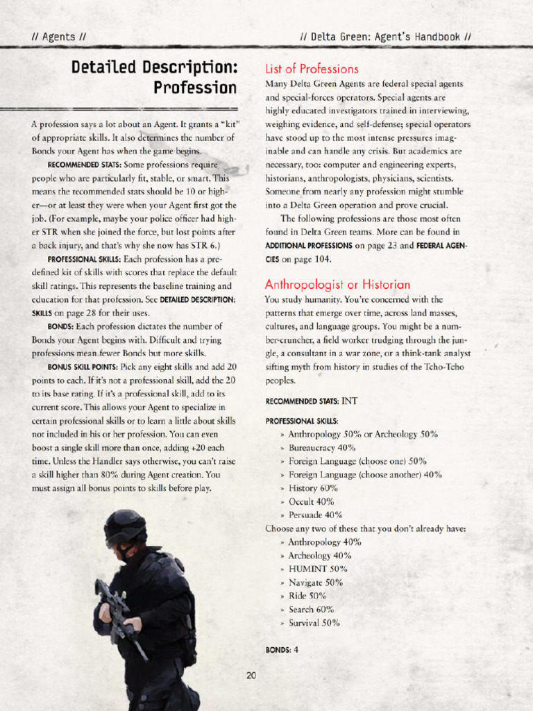 delta green character basic | PDF