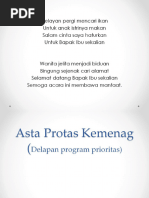 Asta Protas Menteri Agama RI | PDF