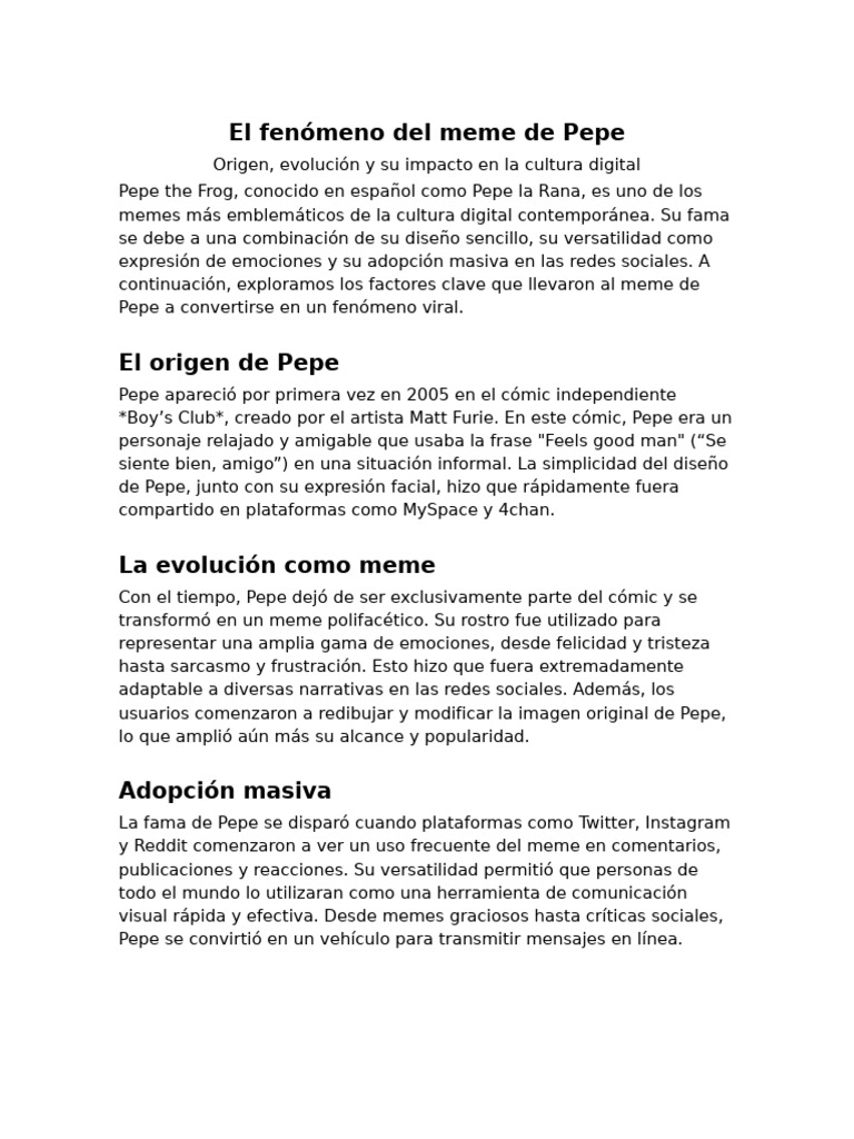 El Pepe | PDF | Comunicación humana