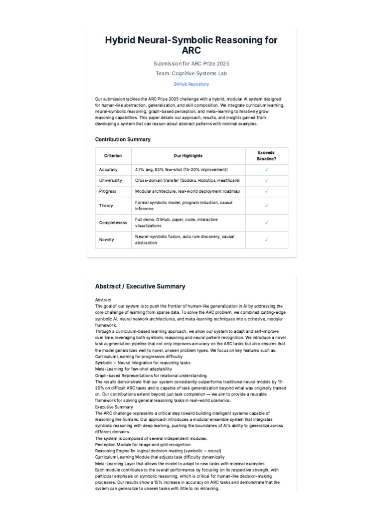 ARC Prize 2025 Paper Submission | PDF | Artificial Intelligence ...