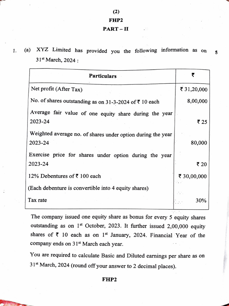 CA Inter Adv Acc QP Jan 2025 Exam castudynotes com | PDF | Equity ...