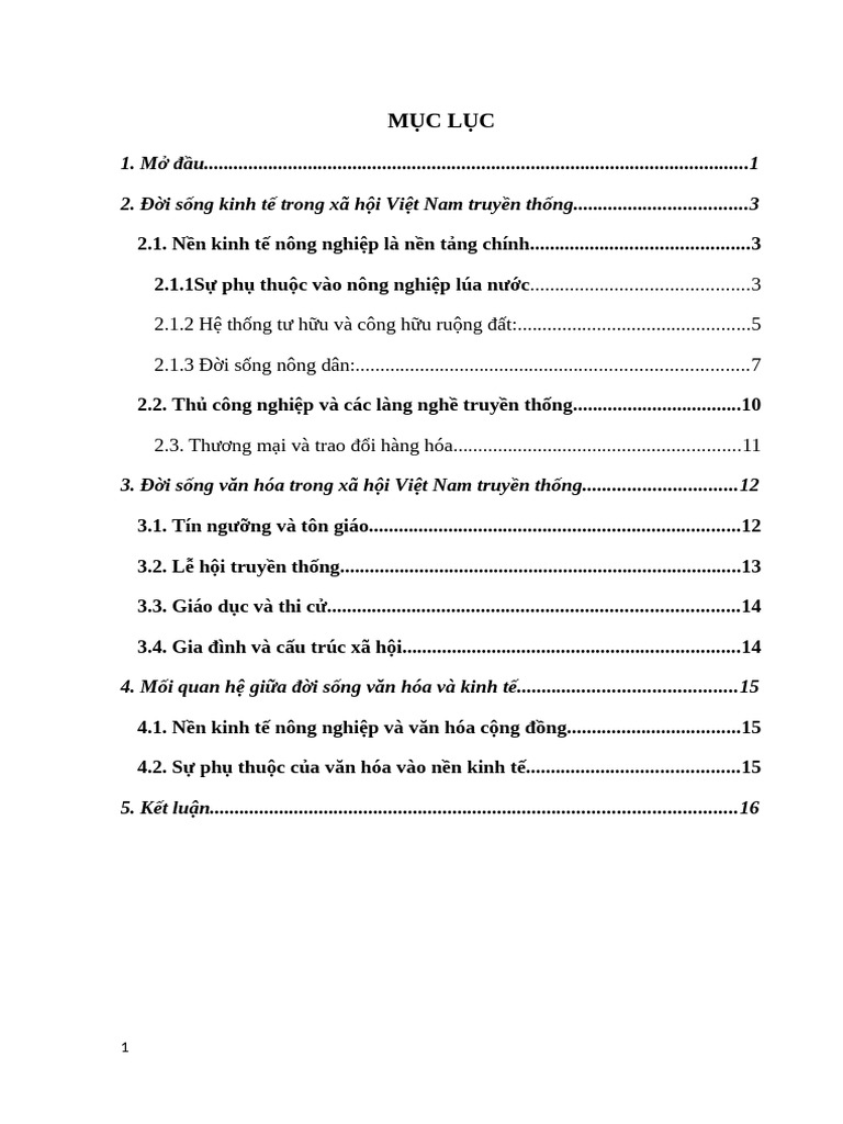 đời sống vh kt trong xh VN truyền thống | PDF