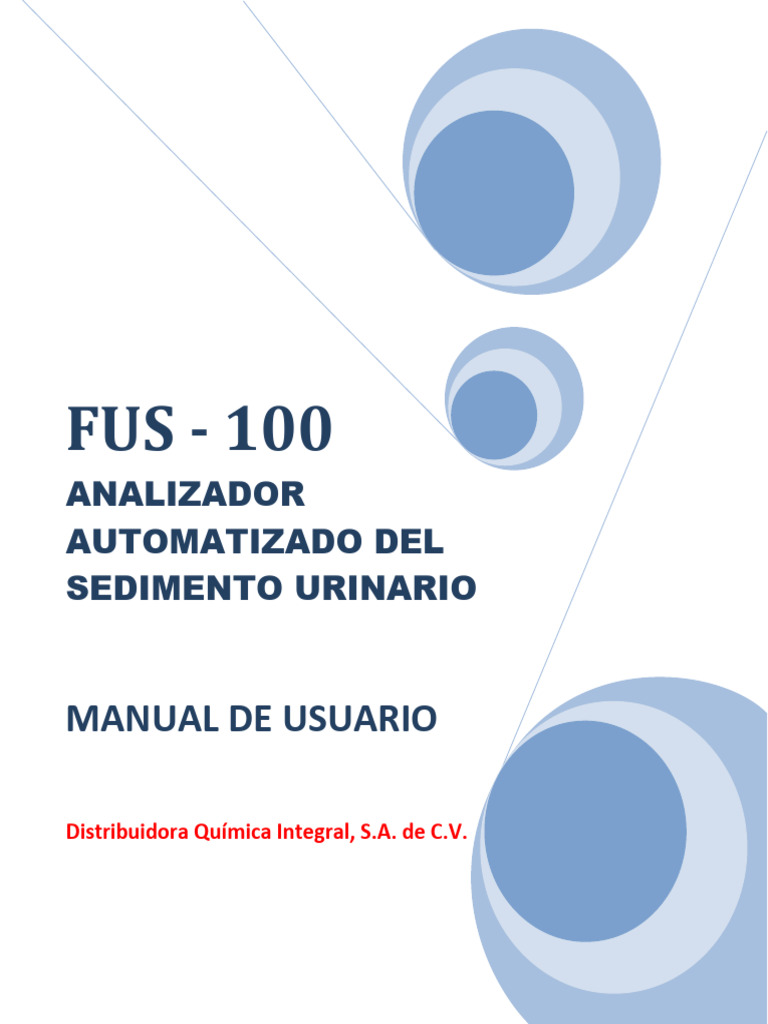 Fus-100 Manual de Usuario | PDF | Laboratorios | Interfaces gráficas de ...