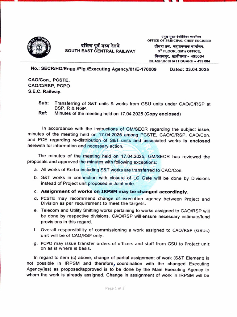 Gsu Work - 250424 - 111837 - 250424 - 153958 | PDF | Rail Transport ...