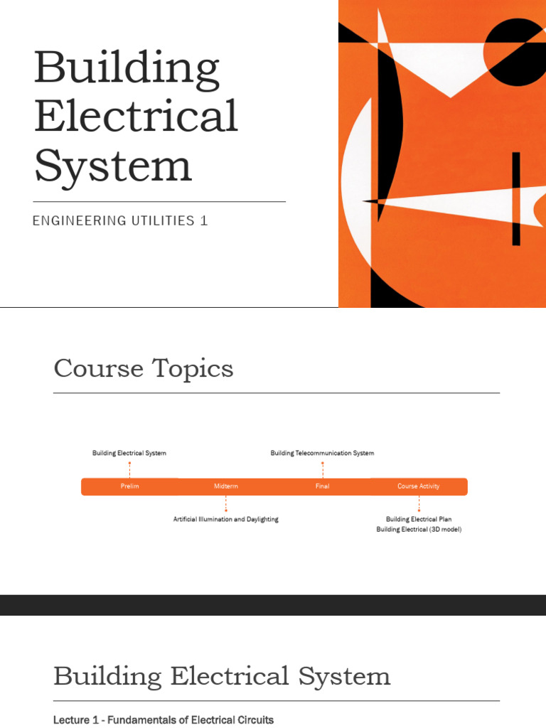 Week 1 Building Electrical System | PDF | Alternating Current | Direct ...