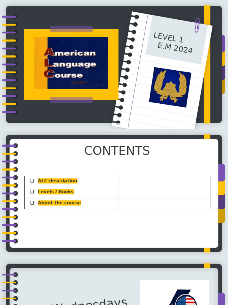 ALC PRESENTATION COURSE LEVEL 1 | PDF