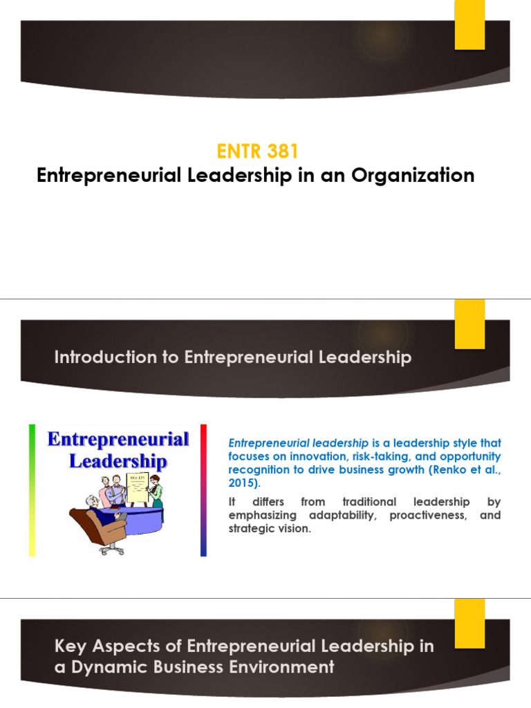 Introduction Module-1 Students | PDF | Entrepreneurship | Leadership