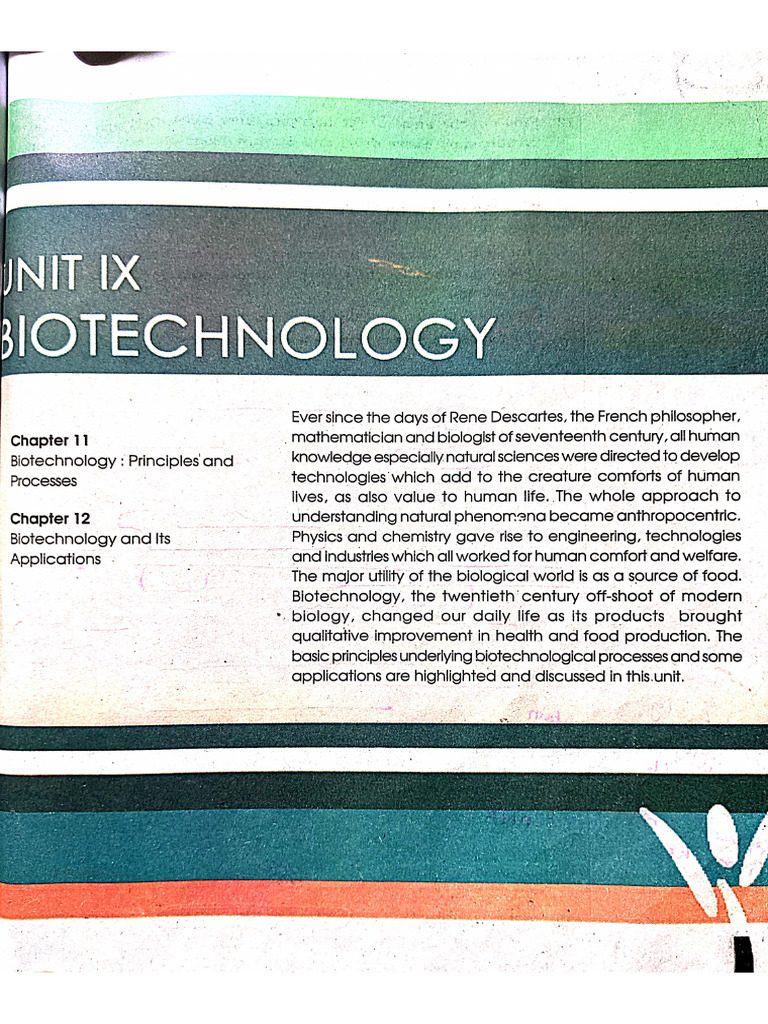 Biotechnology Class 12 Unit 04 | PDF