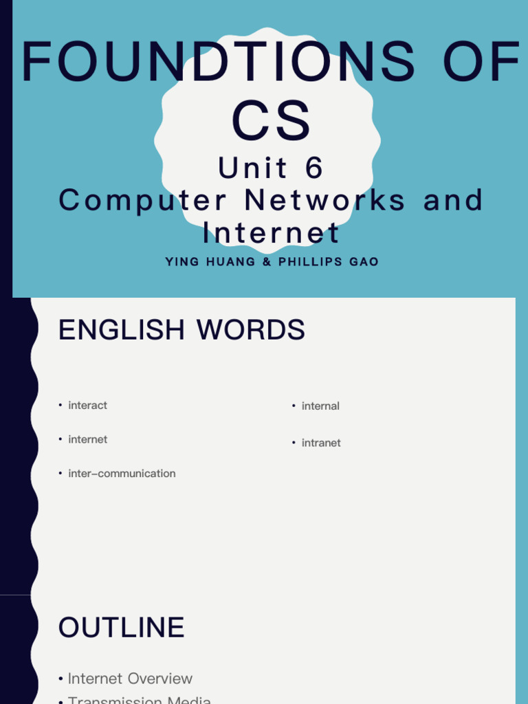 COMP2001-Unit 4 Fundations of CS | PDF | Computer Network | Internet Protocols