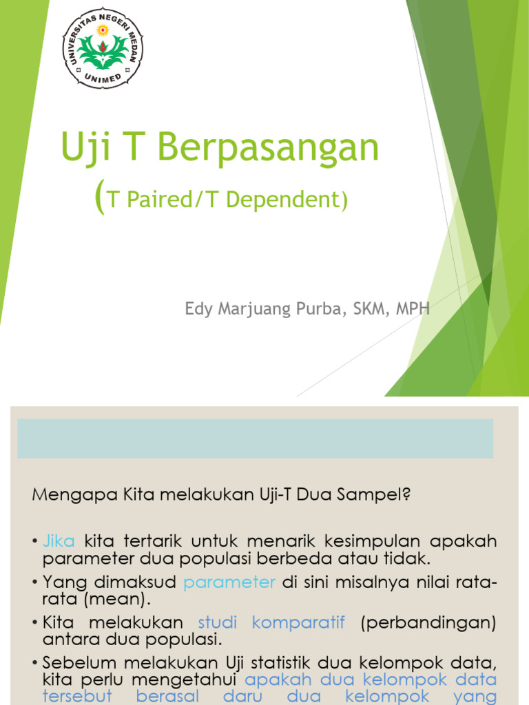 Uji T Dependen: Analisis Perbandingan Data | PDF