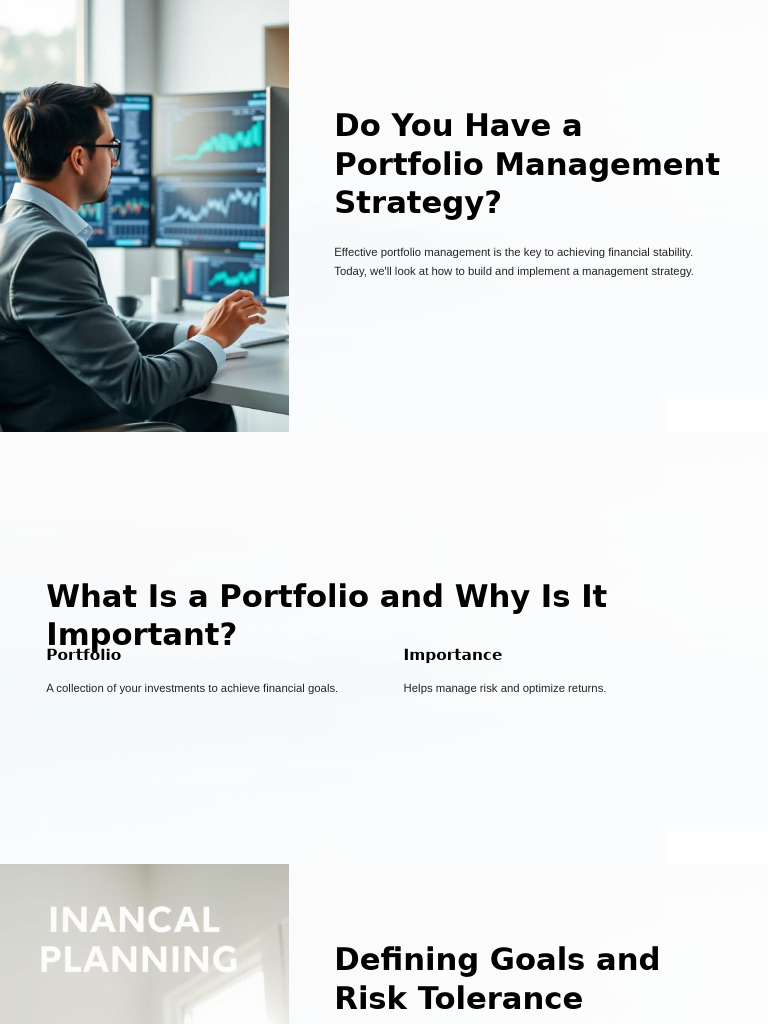 Portfolio Management Strategy en | PDF | Asset Allocation | Risk