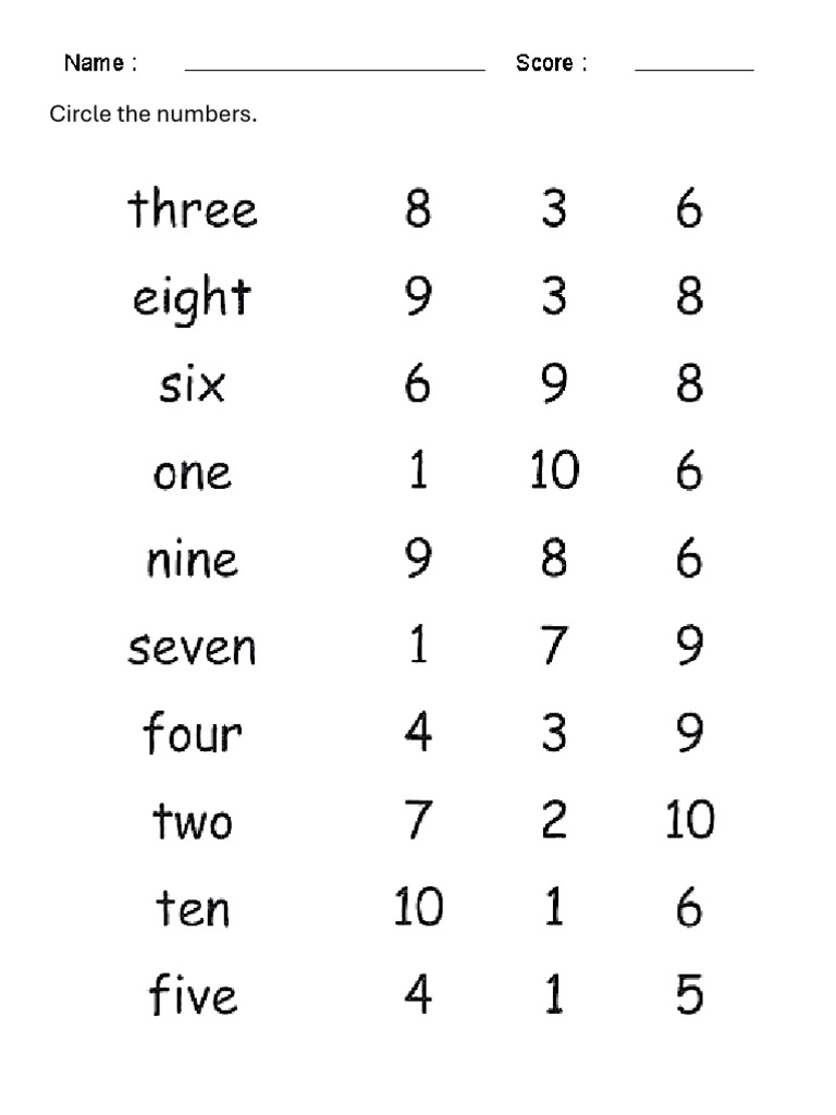 Math Activity For Kindergarten | PDF