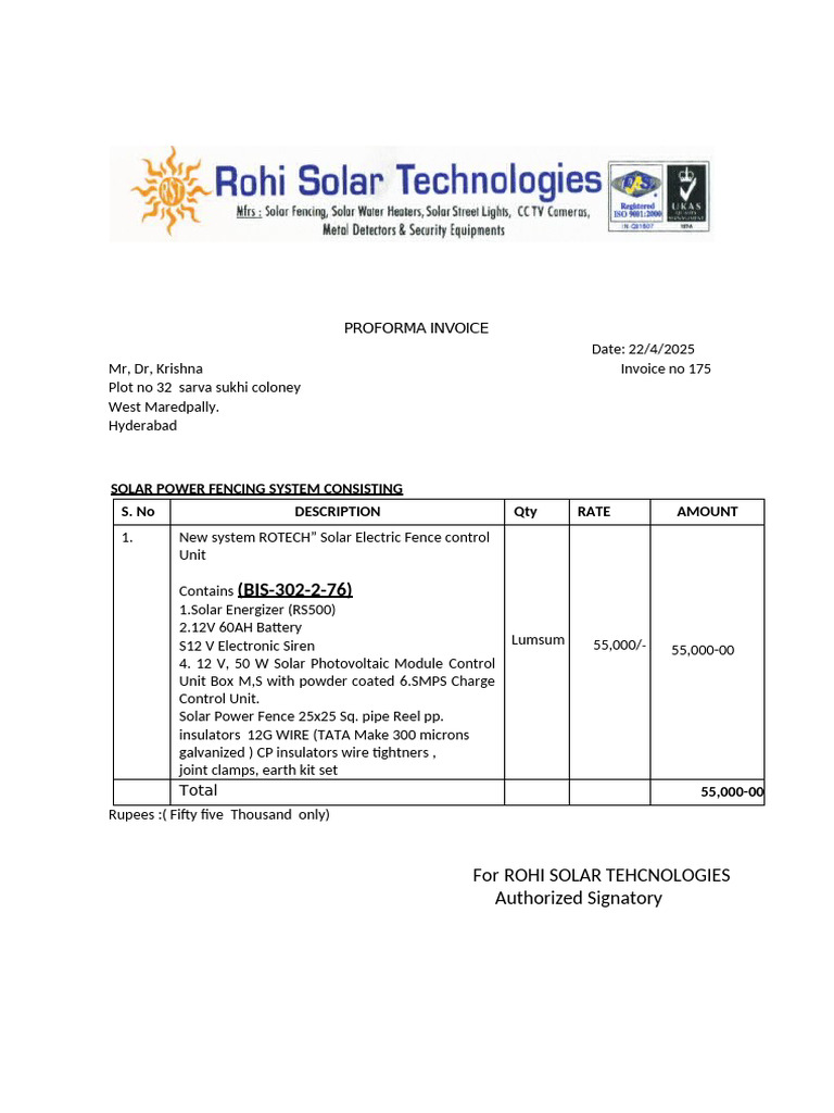 Dr krishna sir invoice | PDF