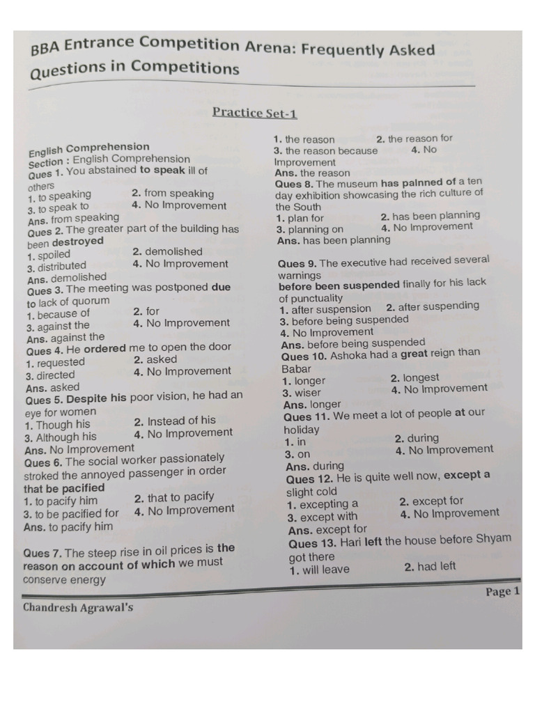 Practice Test Eng LR | PDF