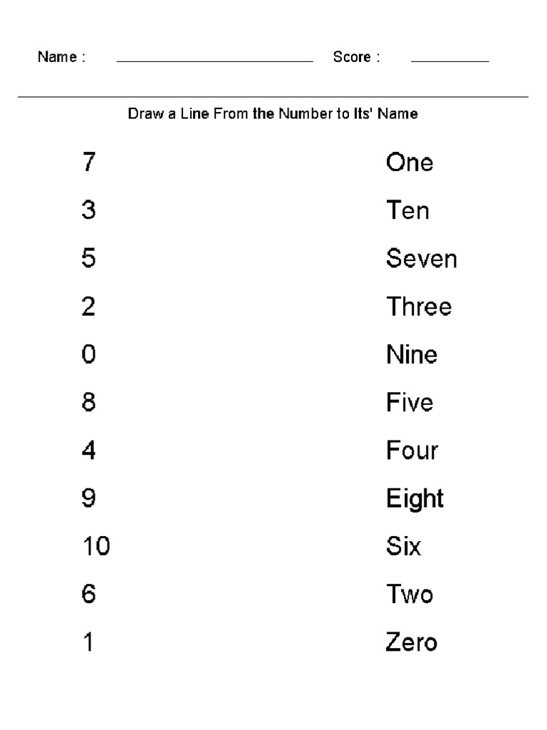 Math Worksheet For Kindergarten | PDF