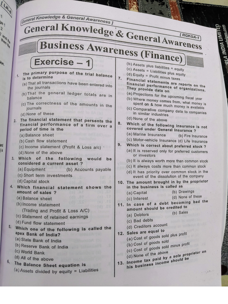 General Knowledge Exercise 1,2,3 | PDF