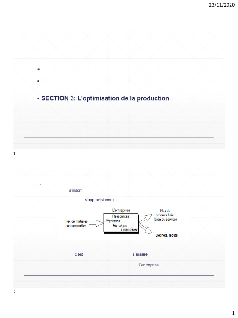 Fonction de production et optimisation | PDF | Business | Économie