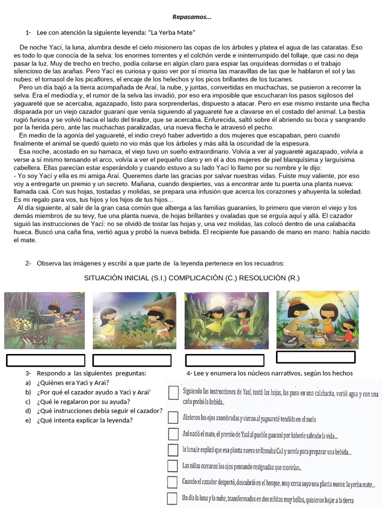 Leyenda del Yerba Mate: Origen y Significado | PDF