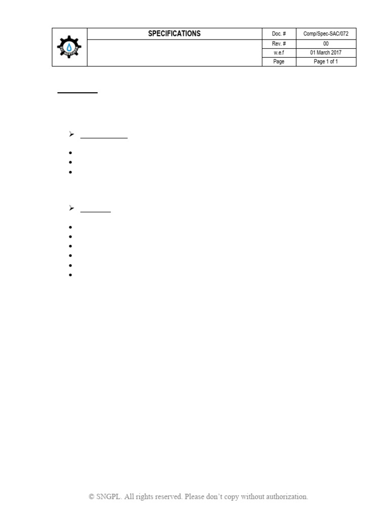 Specification Security Barrier | PDF