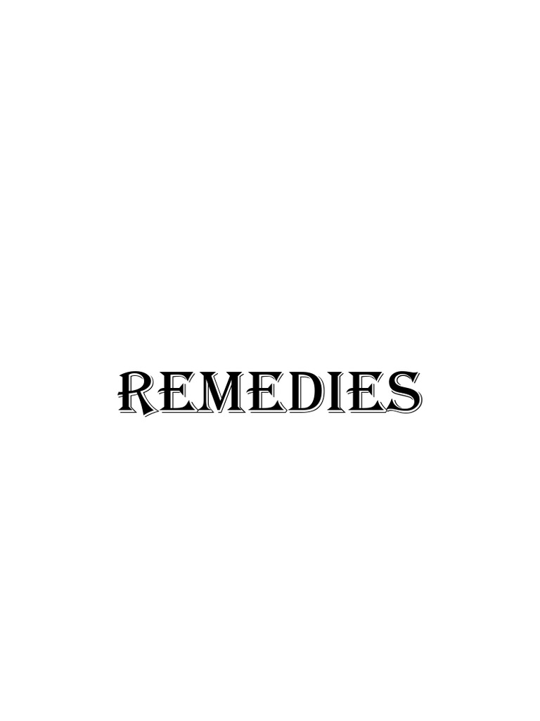 Remedies | PDF | Damages | Injunction