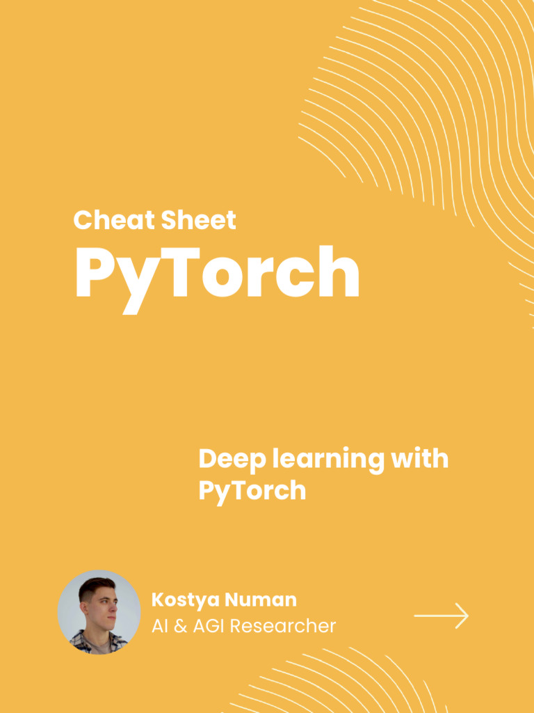 @DeepLearning - Fa - PyTorch Cheat Sheet | PDF