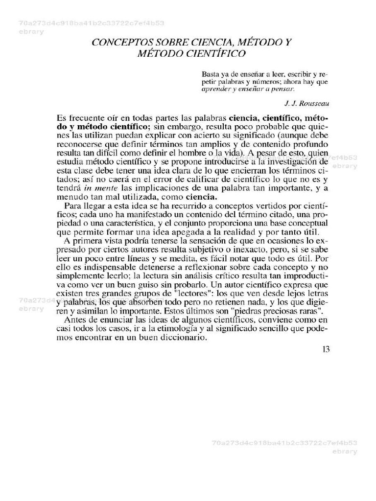 Metodo Cientifico - Investigacion en Enfermeria | PDF | Método científico | Conocimiento