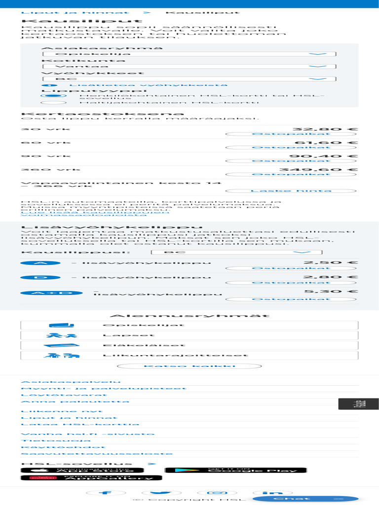 Kausiliput - HSL - Fi | PDF