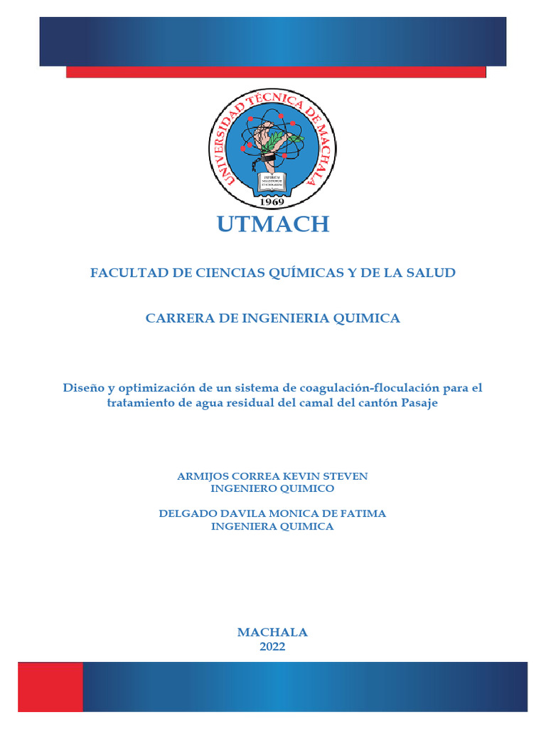 Trabajo Titulacion 1368 | PDF | Ingeniería | Tratamiento de aguas