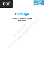 Flamingo Class 12 English Textbook Index | PDF | Poetry | Textbook