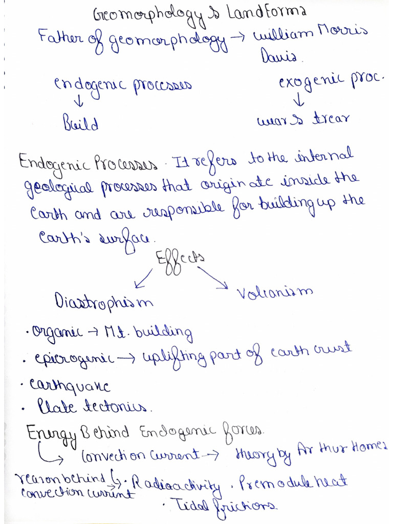 Geomorphology and Land Forms | PDF