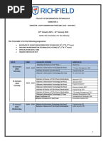 How To Guide For Class Timetable On CELCAT | PDF