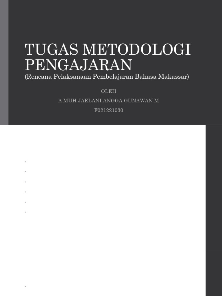 Tugas Metodologi Pengajaran1 | PDF