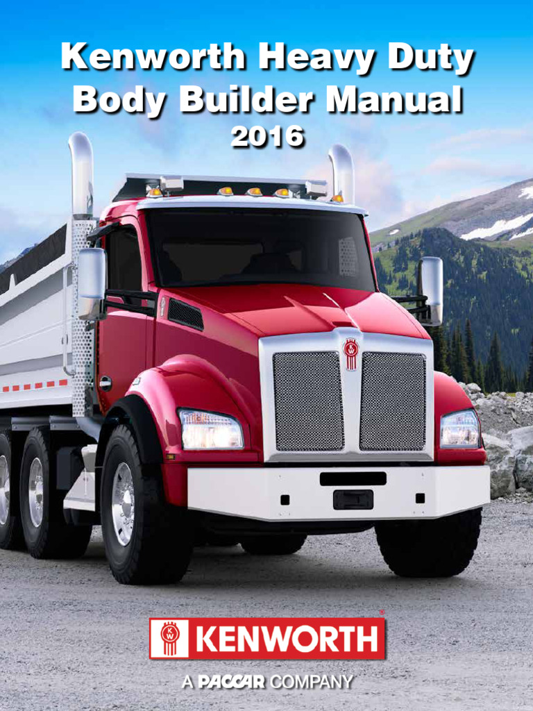 Kenworth Heavy Duty Body Builder Guide | PDF | Information | Vehicle ...