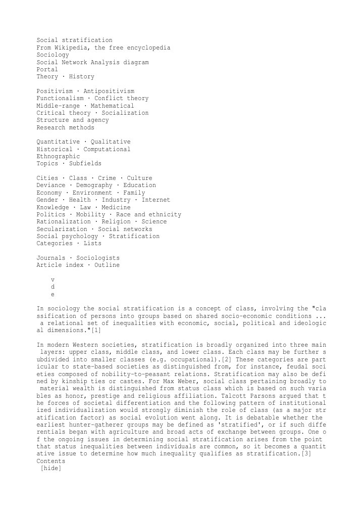 STRAFICATION!!! | PDF | Social Stratification | Anthropology