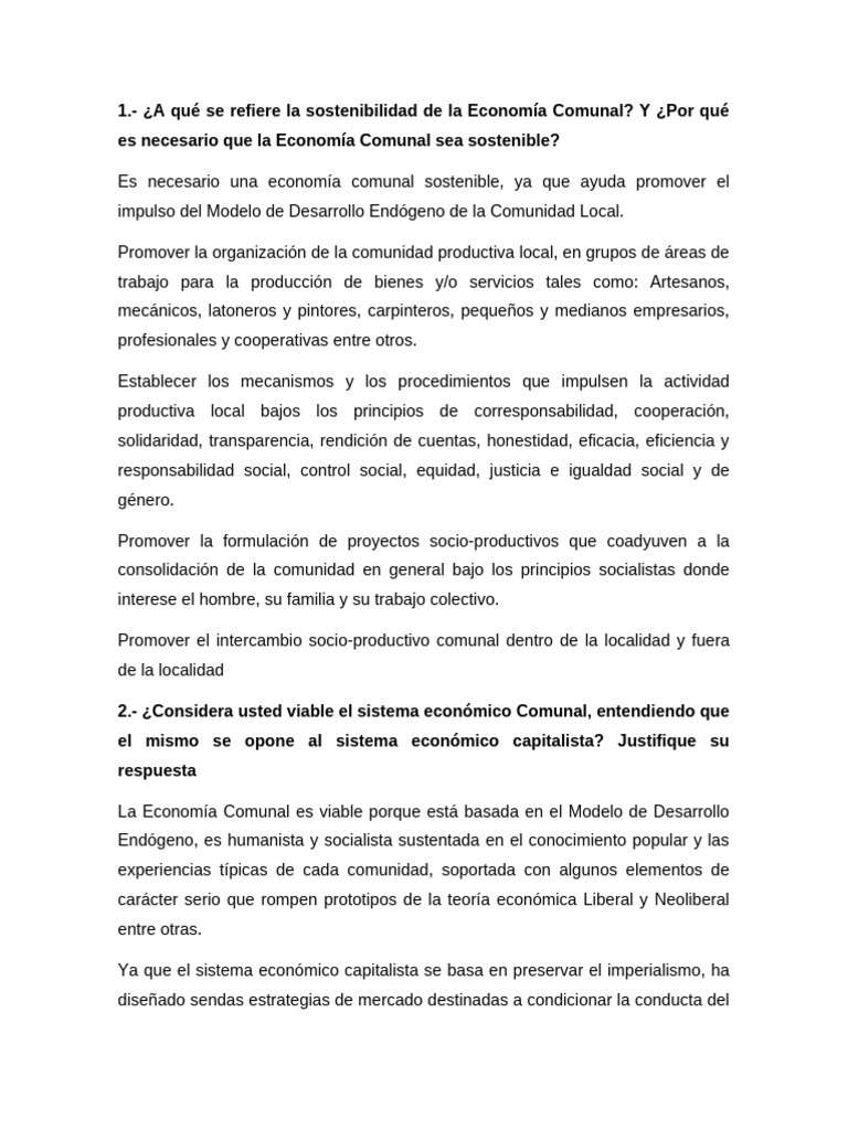 Respuestas de La Guia | PDF | Sistema económico | Economias