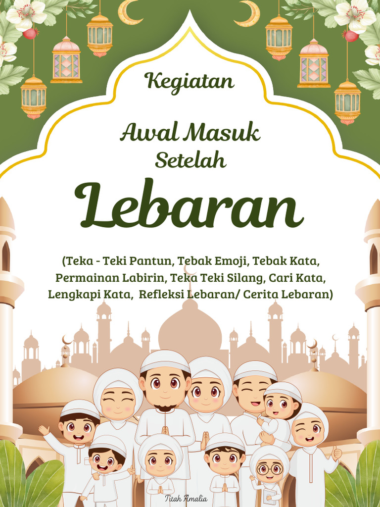 Kegiatan Awal Masuk Setelah Lebaran | PDF
