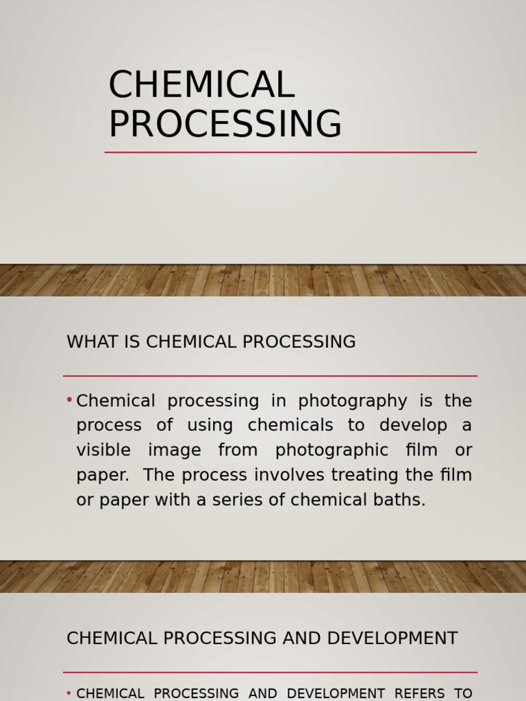Chemical Processing | PDF | Exposure (Photography) | Crafts