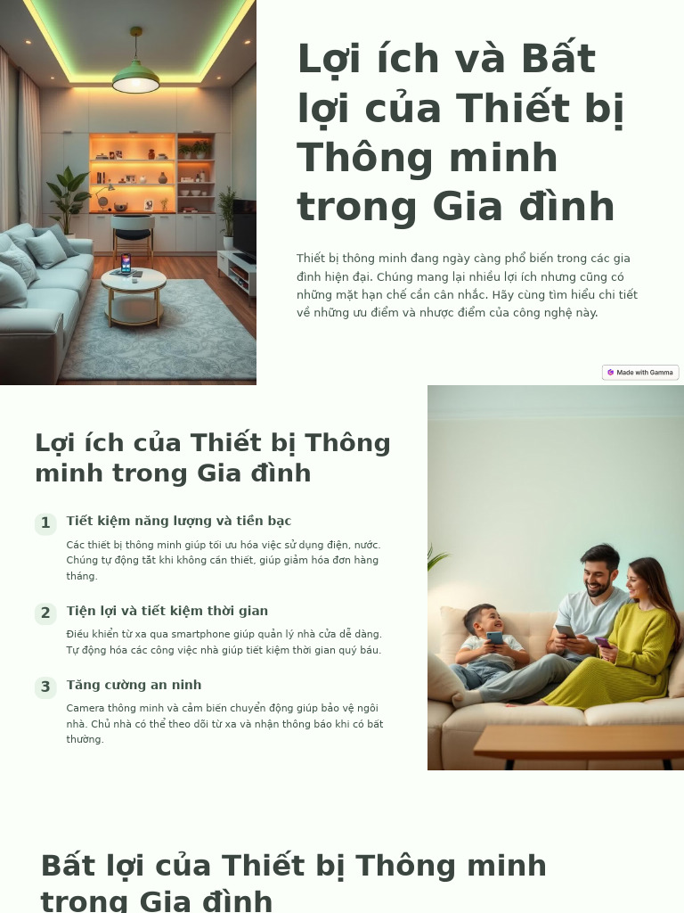 Loi Ich Va Bat Loi Cua Thiet Bi Thong Minh Trong Gia Djinh | PDF