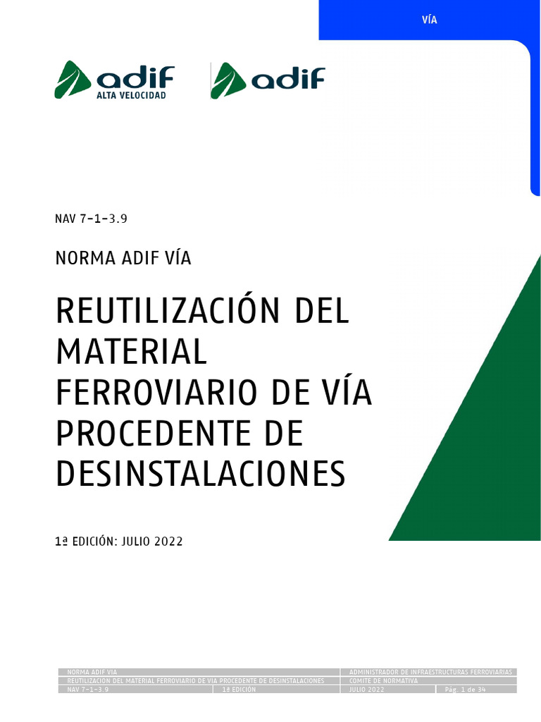 Nav7139 Ed1 | PDF | Infraestructura ferroviaria | Transporte ferroviario