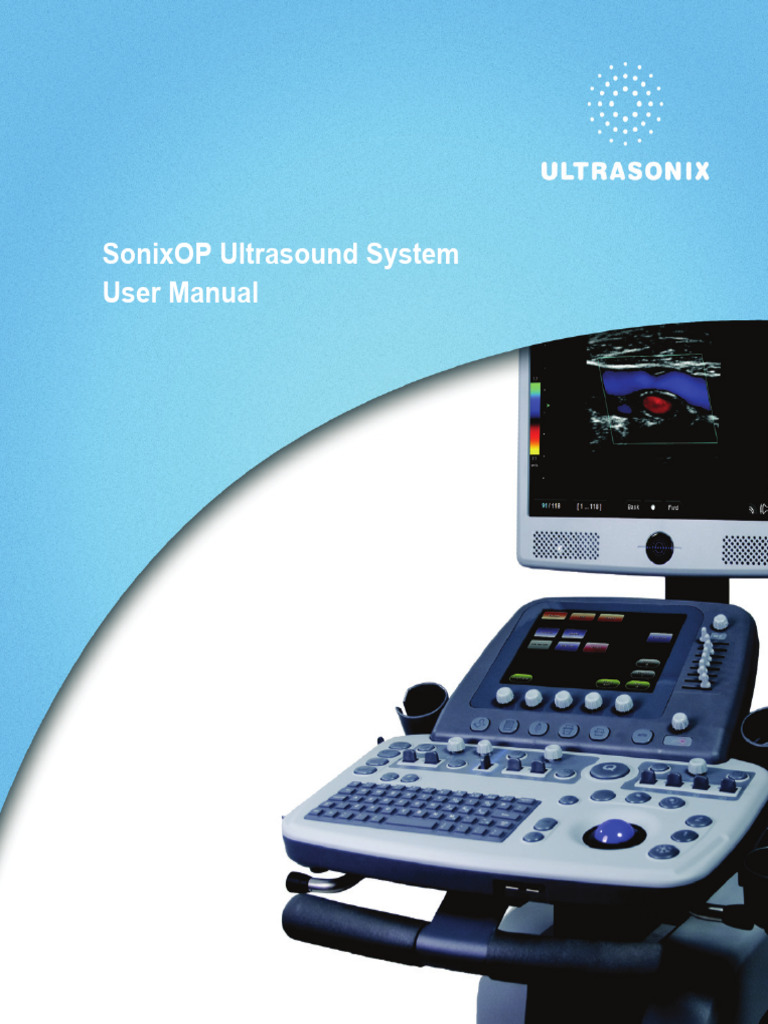 UtraSonixOP User Manual | PDF | Medical Ultrasound | Usb