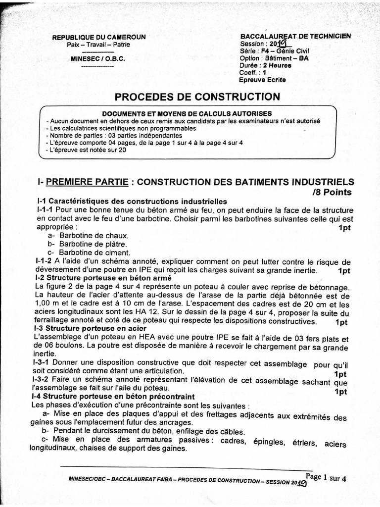 Procédés Bac 2019 | PDF