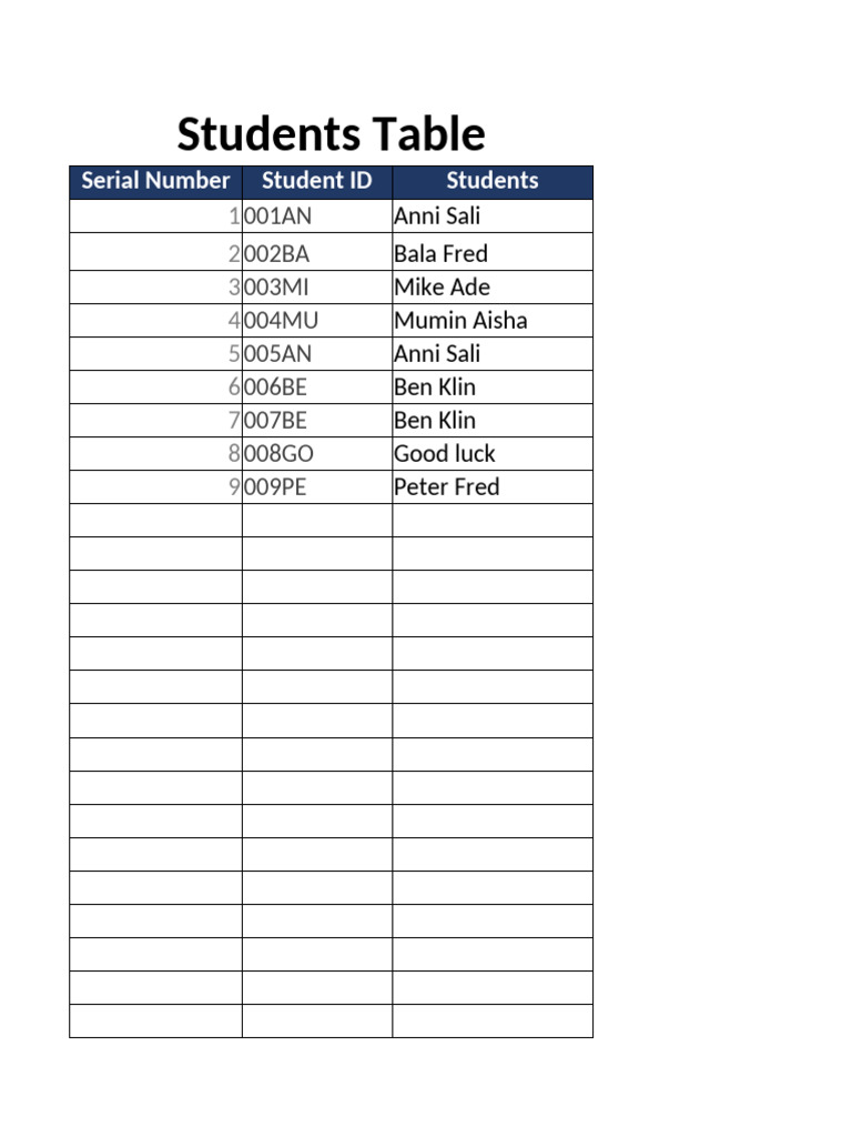 Generate Student ID | PDF