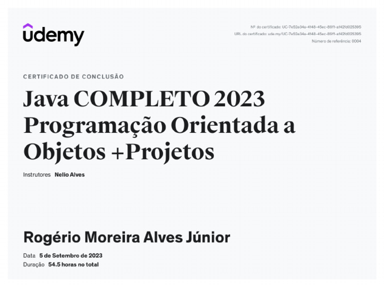 Java Completo 2023 - POO + Projetos | PDF