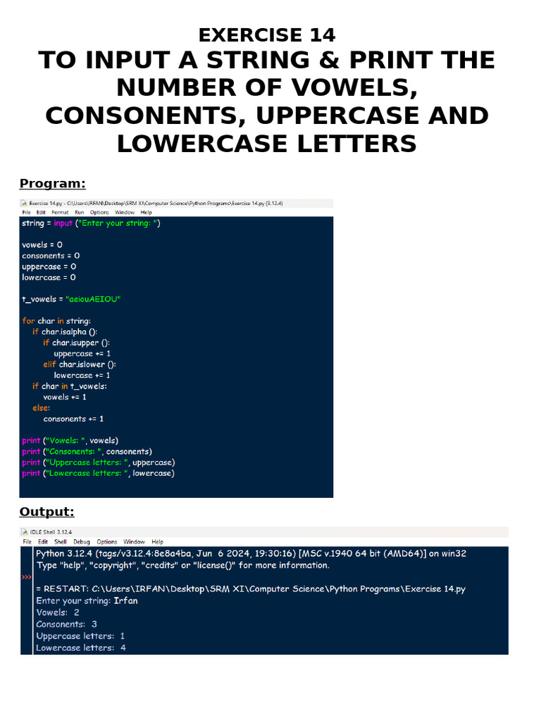 CS Record Exercise 14 To 22 | PDF