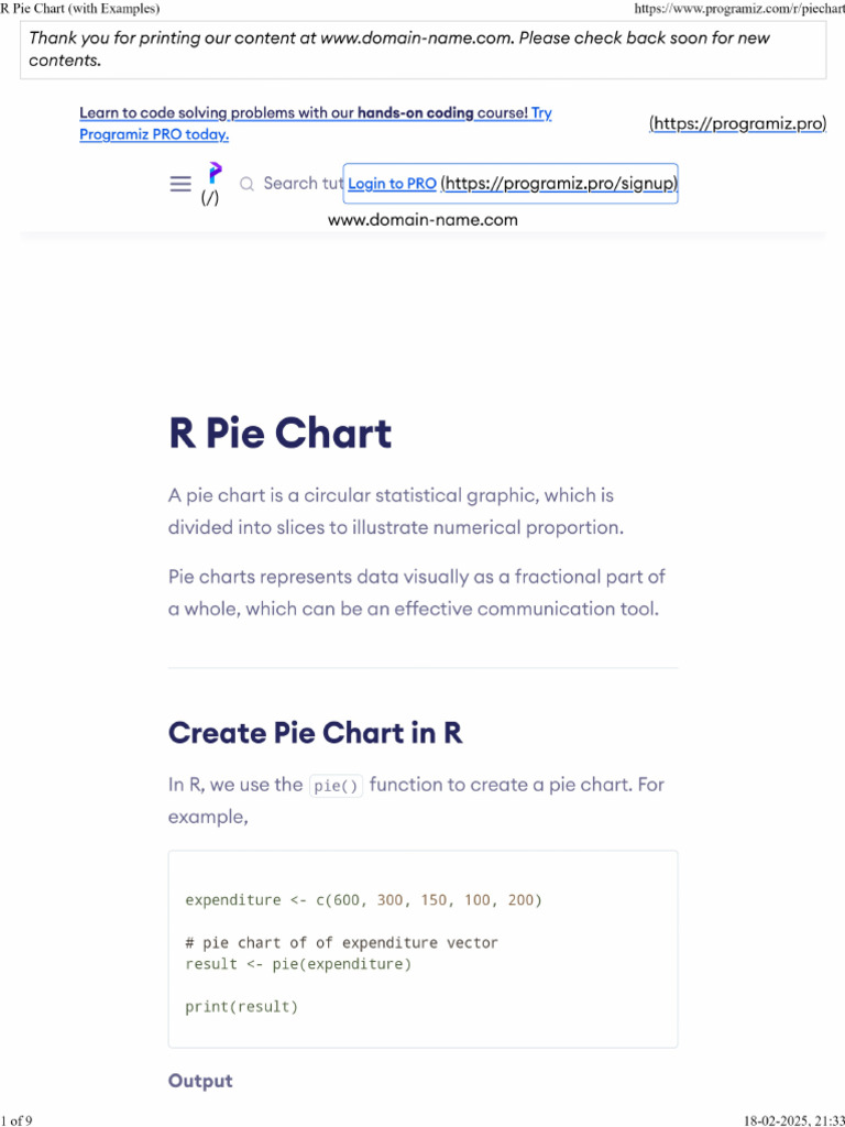 pie chart | PDF
