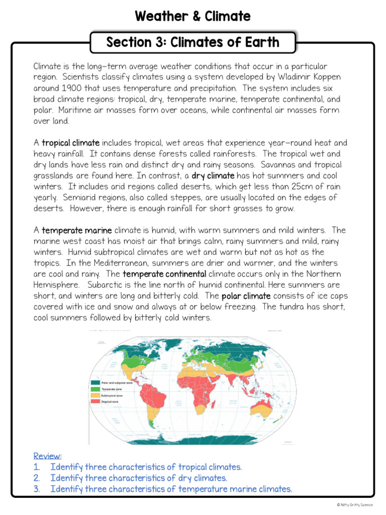 Section-3-Climates-of-Earth | PDF