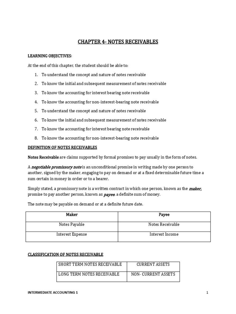 Understanding Notes Receivable | PDF | Present Value | Promissory Note