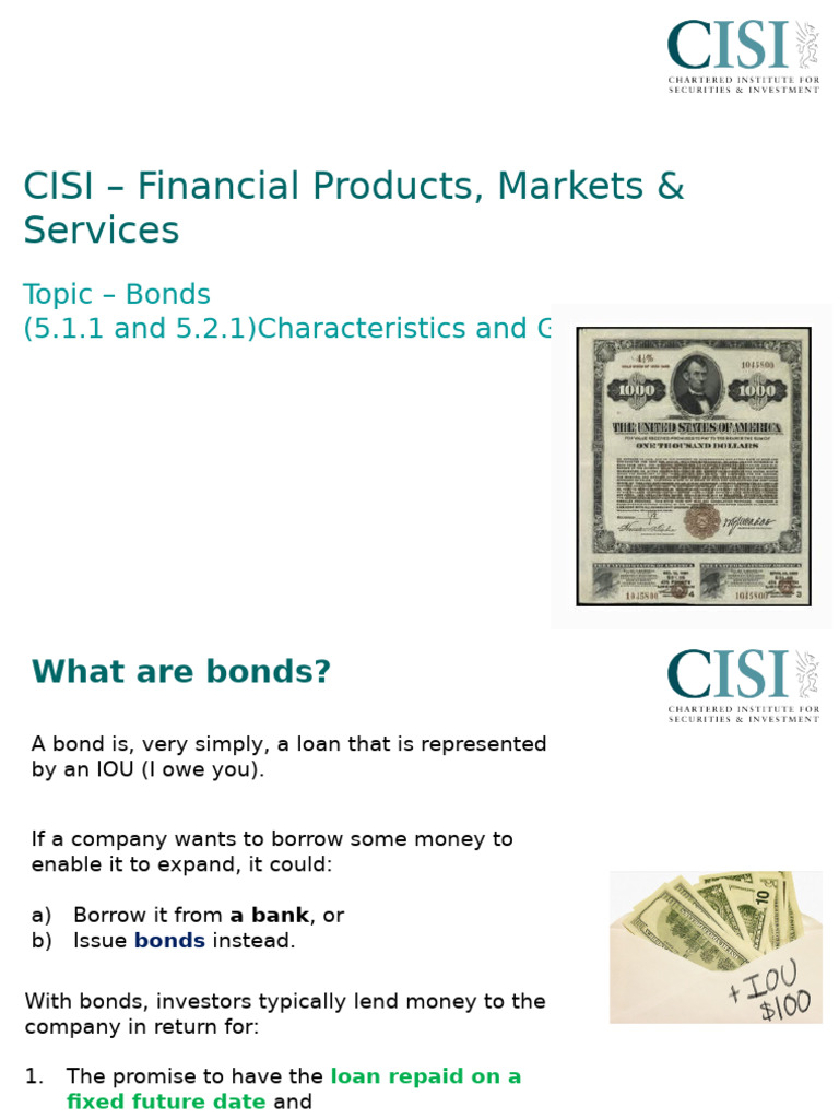 Understanding Bonds: Types and Characteristics | PDF | Bonds (Finance ...