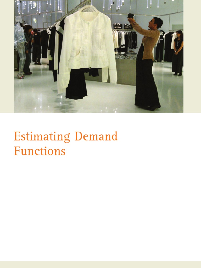 Old Chapter 5 On Estimating Demand | PDF | Regression Analysis | Demand